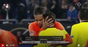 The Heartbreaking Moment Virgil Van Dijk Consoles Crying Referee ...