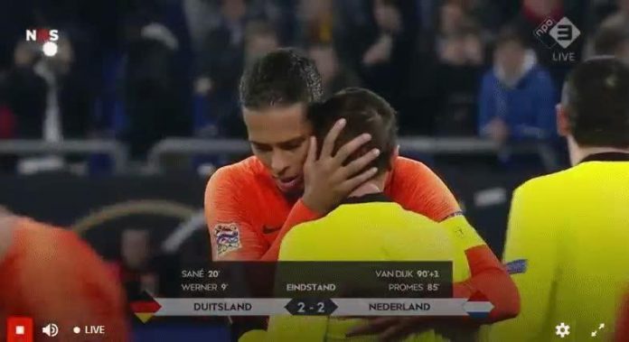 The Heartbreaking Moment Virgil Van Dijk Consoles Crying Referee ...