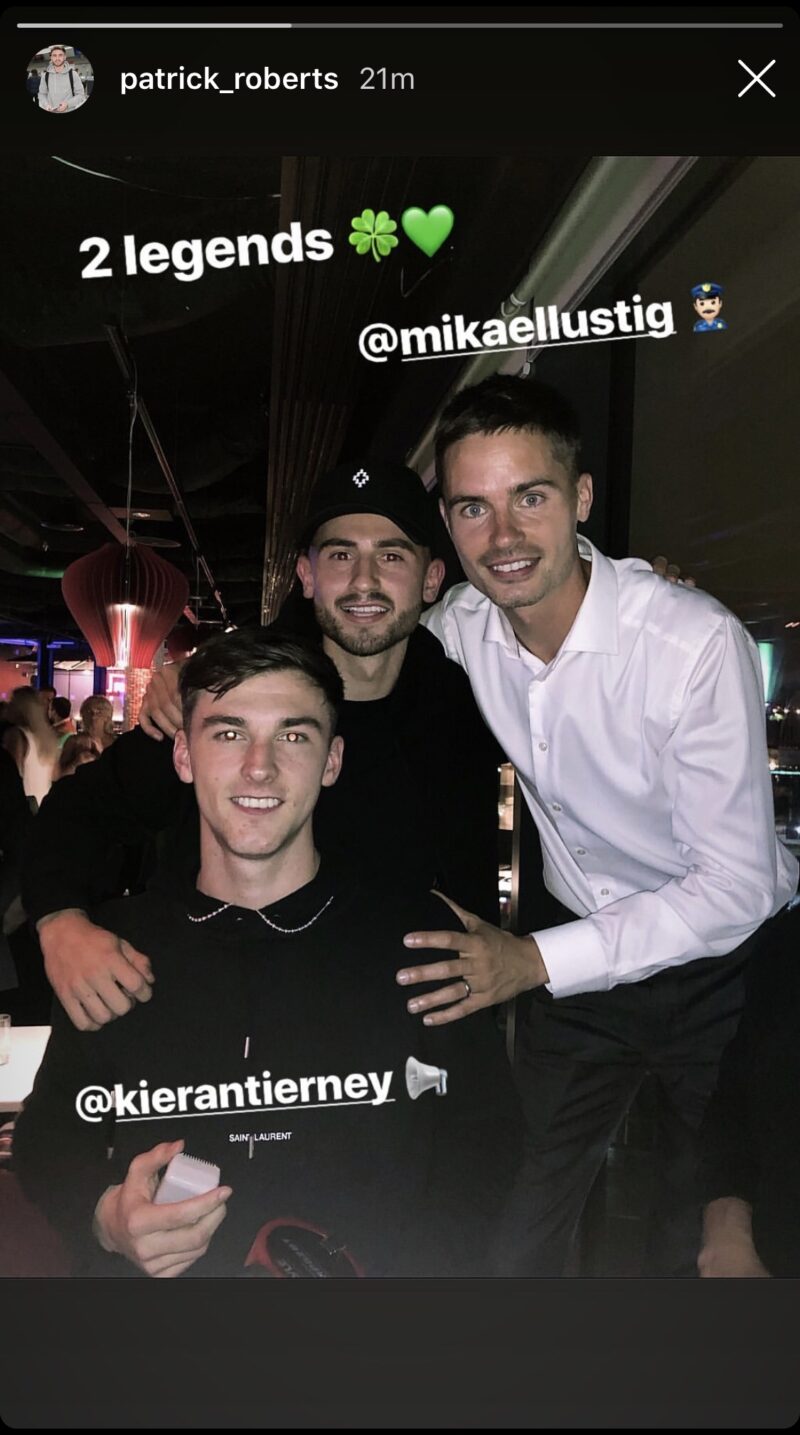 Reunited - Patrick Roberts Shares Special Celtic Pic | Latest Celtic News