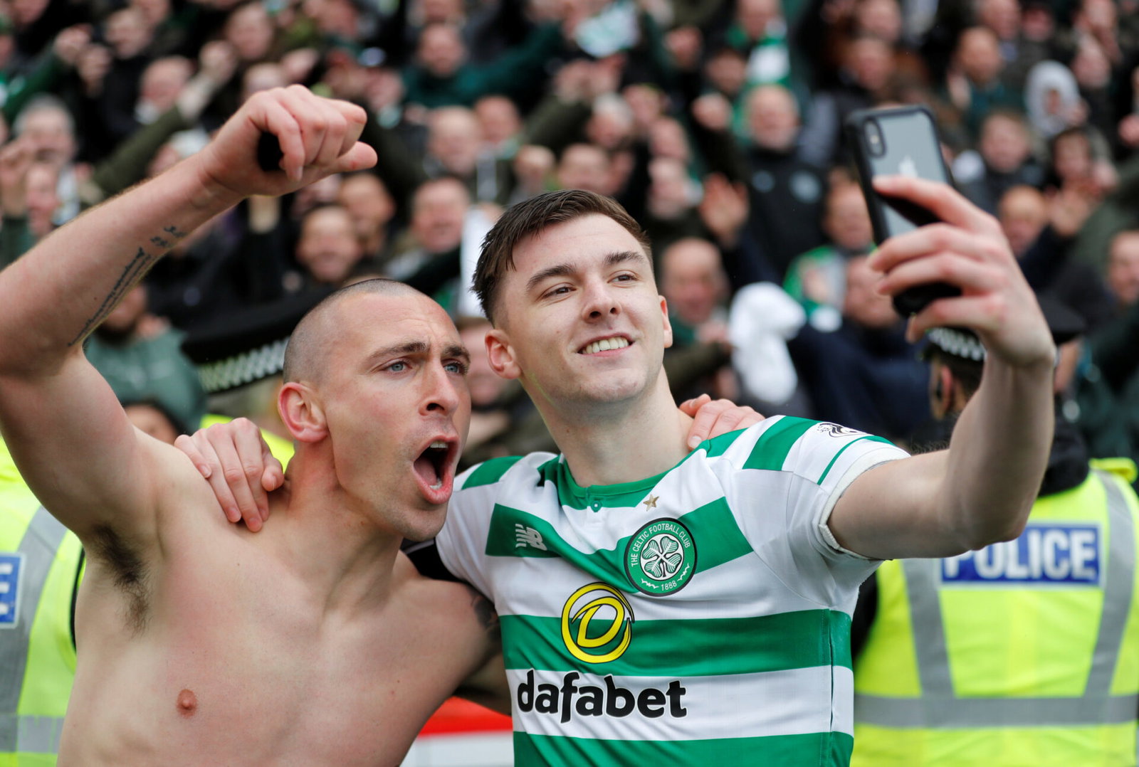 Kieran Tierney's Shocked WhatsApp Reaction To Scott Brown Signing ...