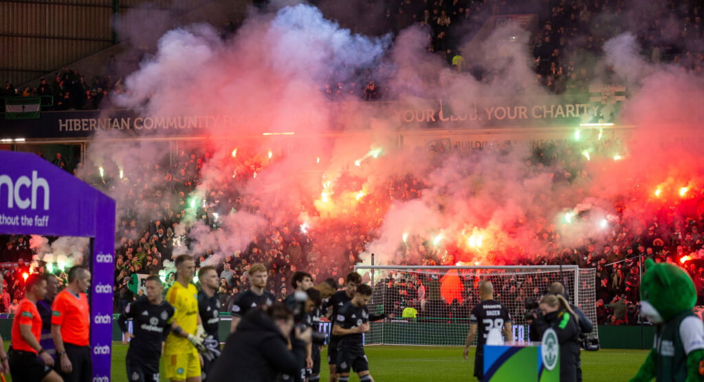 Video: Troubling Footage Of Celtic Fan's Hair Catching Fire Due To Pyro ...