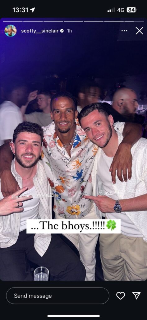 Holiday Vibes: Scotty Sinclair Pictured With Past And Present Celtic ...